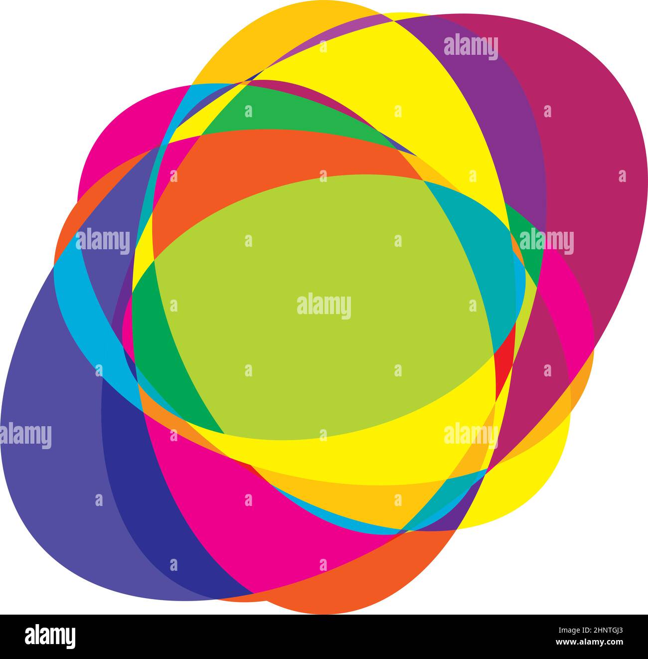 Abstract random circles geometric circular element - stock vector ...