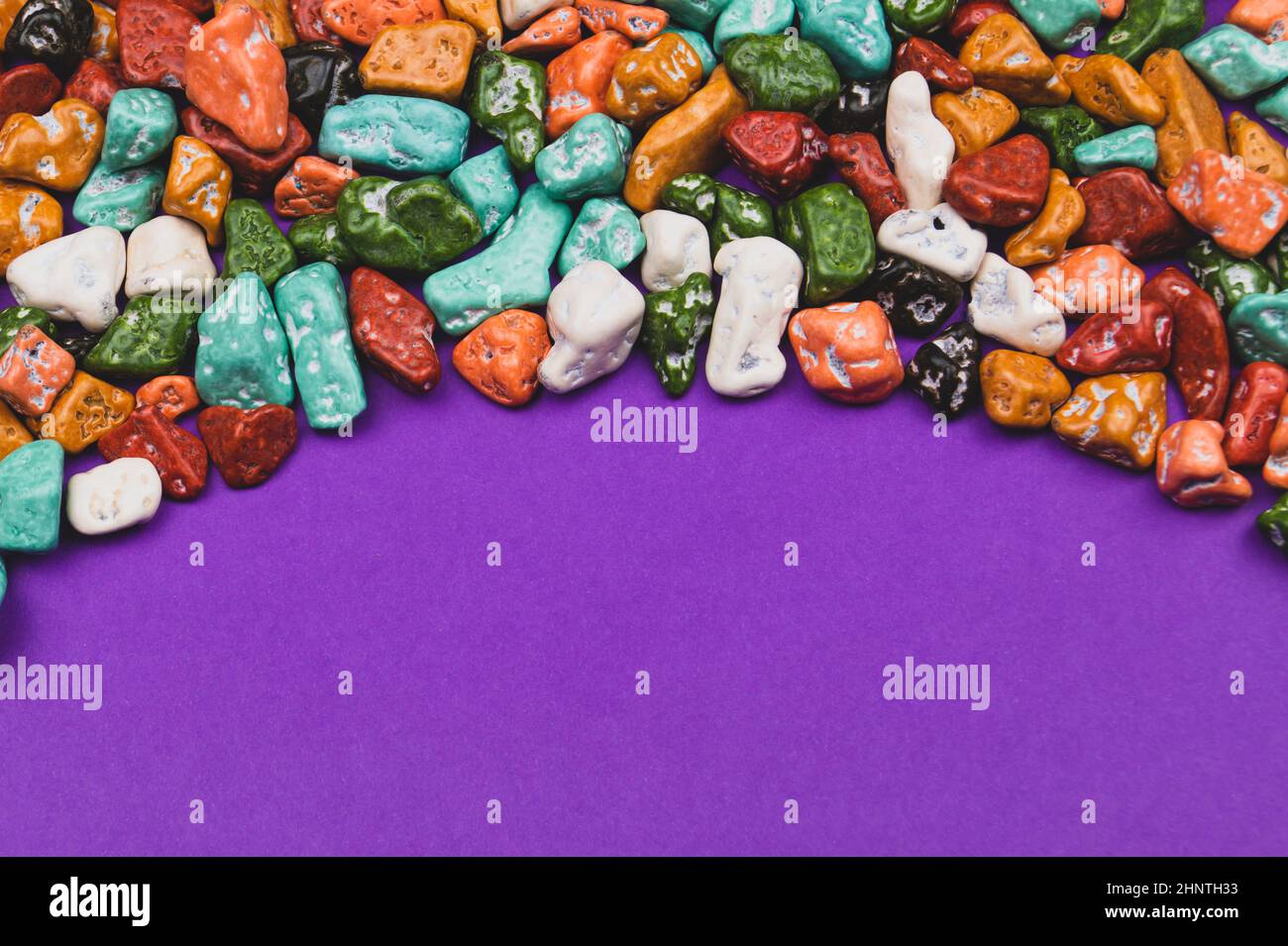 Candy pebbles. sweets in the form of colored stones. colorful candies ...