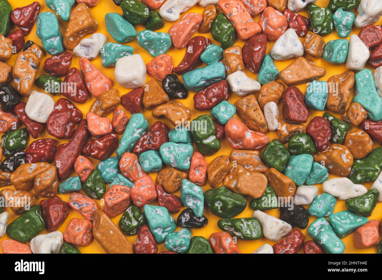 Candy pebbles background. sweets in the form of colorful stones Stock ...