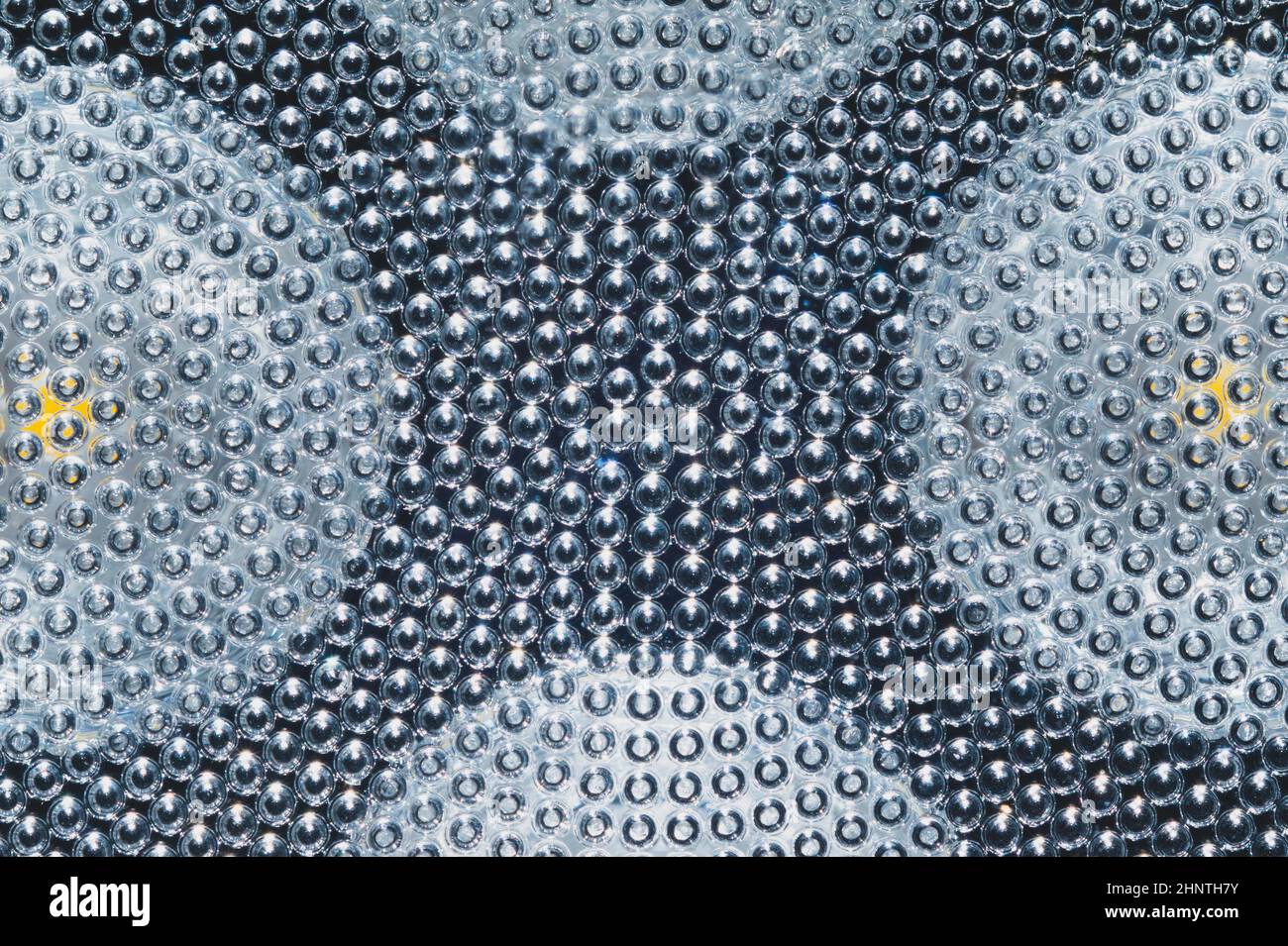 Abstract background with bubbles. transparent led light macro texture ...