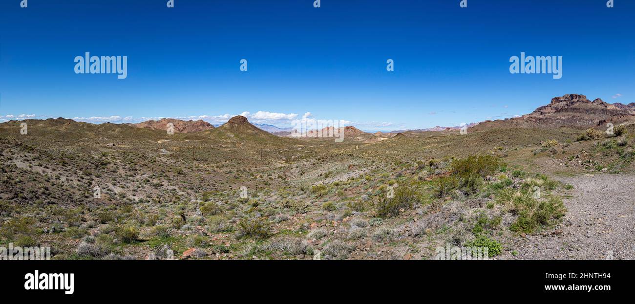 scenic landscape of Route 66 near Oatman Stock Photo - Alamy
