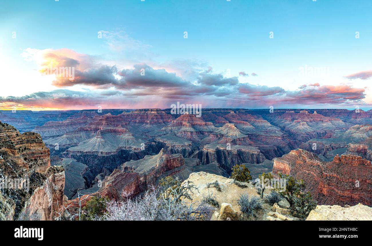 scenic panorama of grand canyon at south rim Stock Photo - Alamy