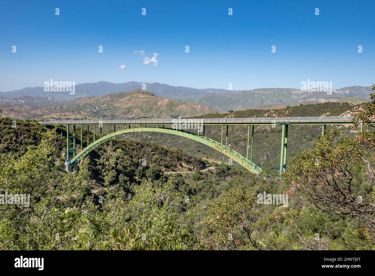 Cold Springs Bridge in Southern California near Santa Barbara, USA ...