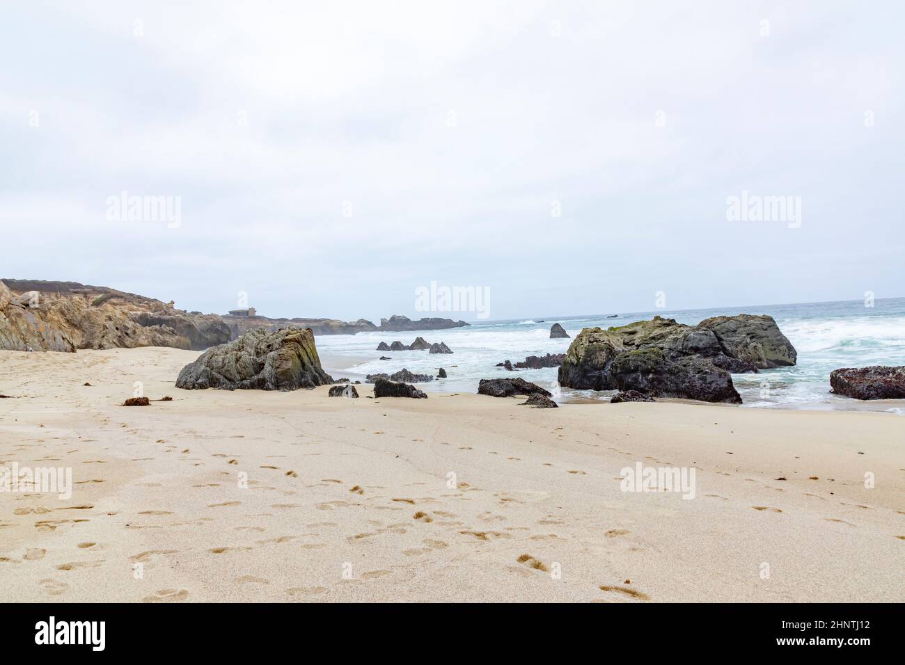 beach Garrapata at Highway No 1 in Carmel, California, USA Stock Photo ...