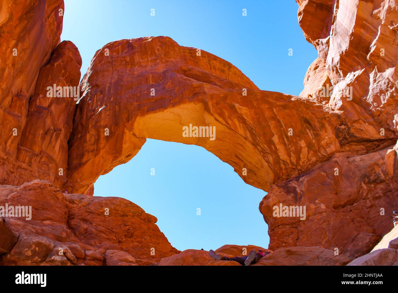 natural rock bridge in Bridges national park, USA Stock Photo - Alamy