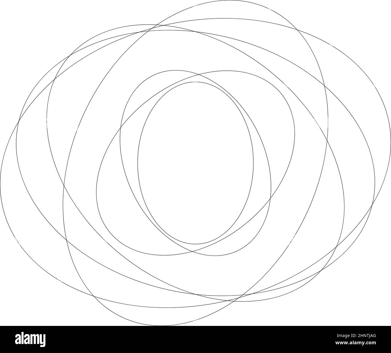 Abstract random circles geometric circular element - stock vector ...