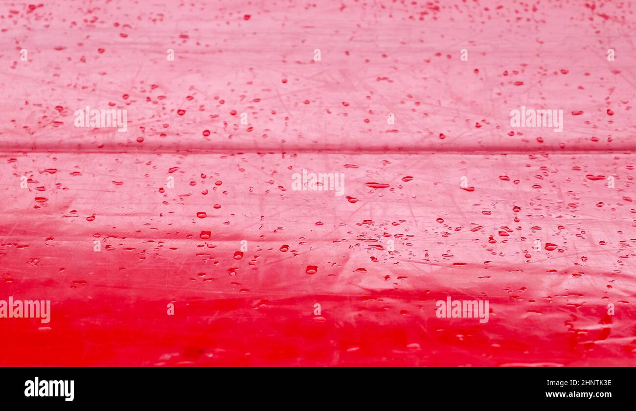 Close up detailed view on plastic foil and plastic surfaces in high ...