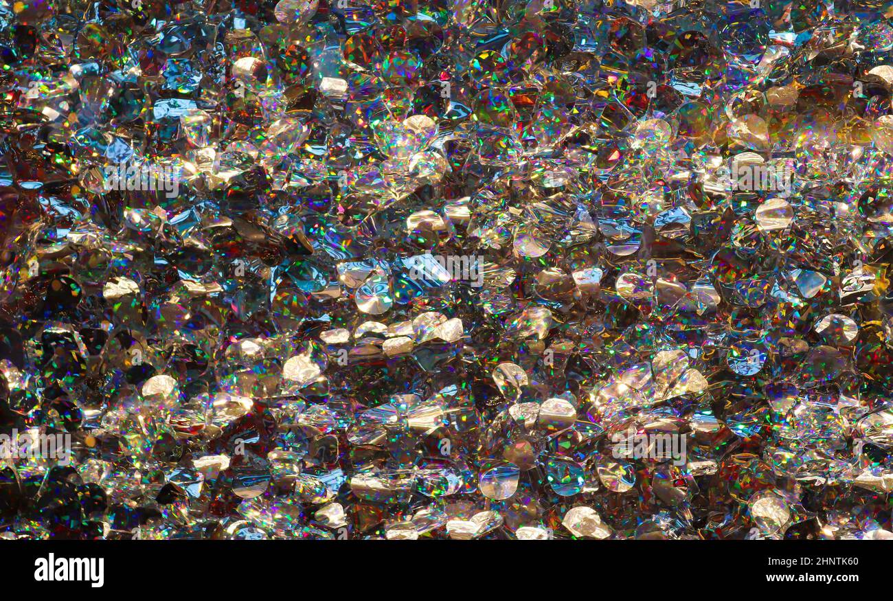 Close up detailed view on plastic foil and plastic surfaces in high ...