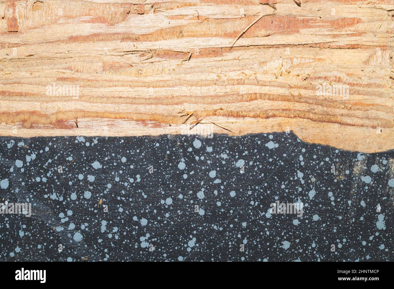 Painted wood surface with spots. wooden background with paint splashes ...