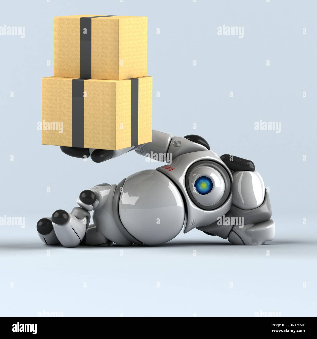 Big robot - 3D Illustration Stock Photo - Alamy