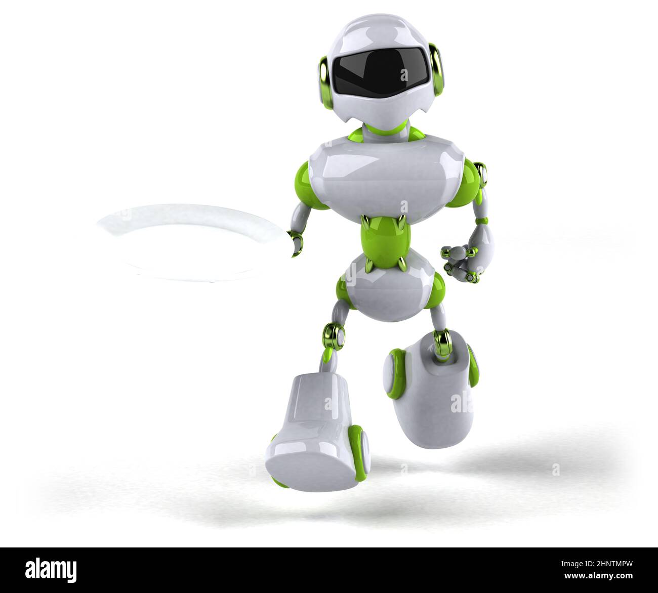 Green robot - 3D Illustration Stock Photo - Alamy