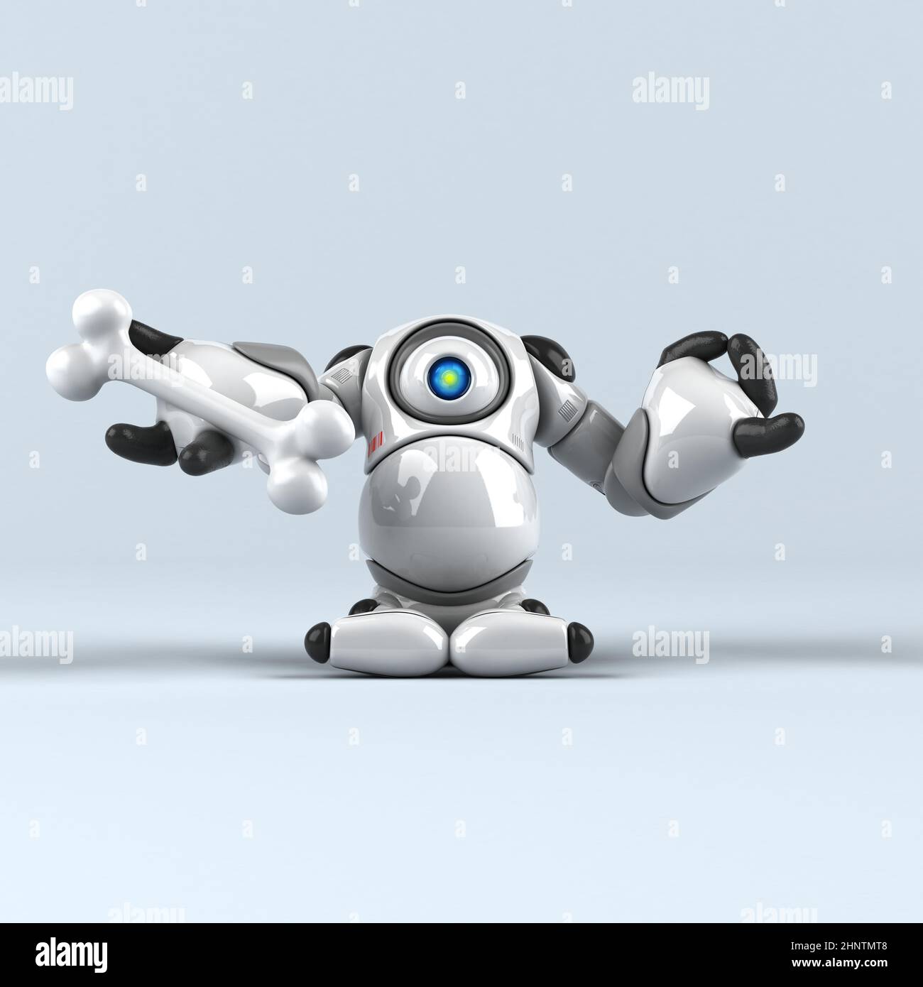Big robot - 3D Illustration Stock Photo - Alamy