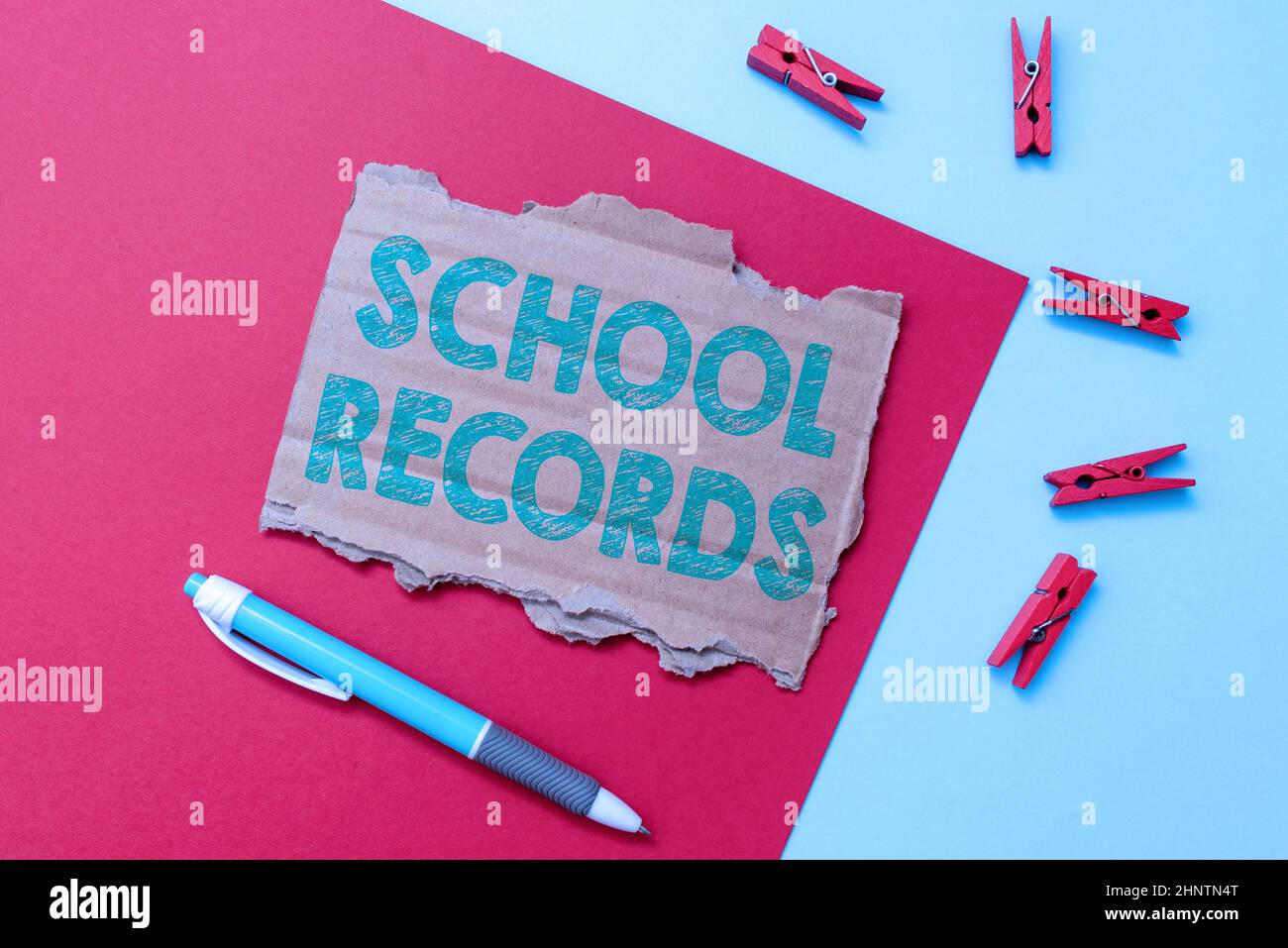 Sign displaying School Records, Concept meaning Information that is ...
