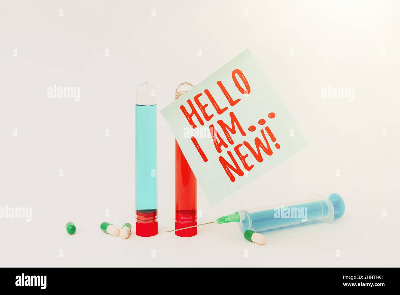Text sign showing Hello I Am New, Internet Concept used as greeting or ...