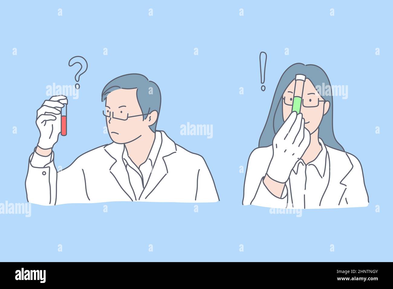 Laboratory test, positive and negative analysis result, medicine ...