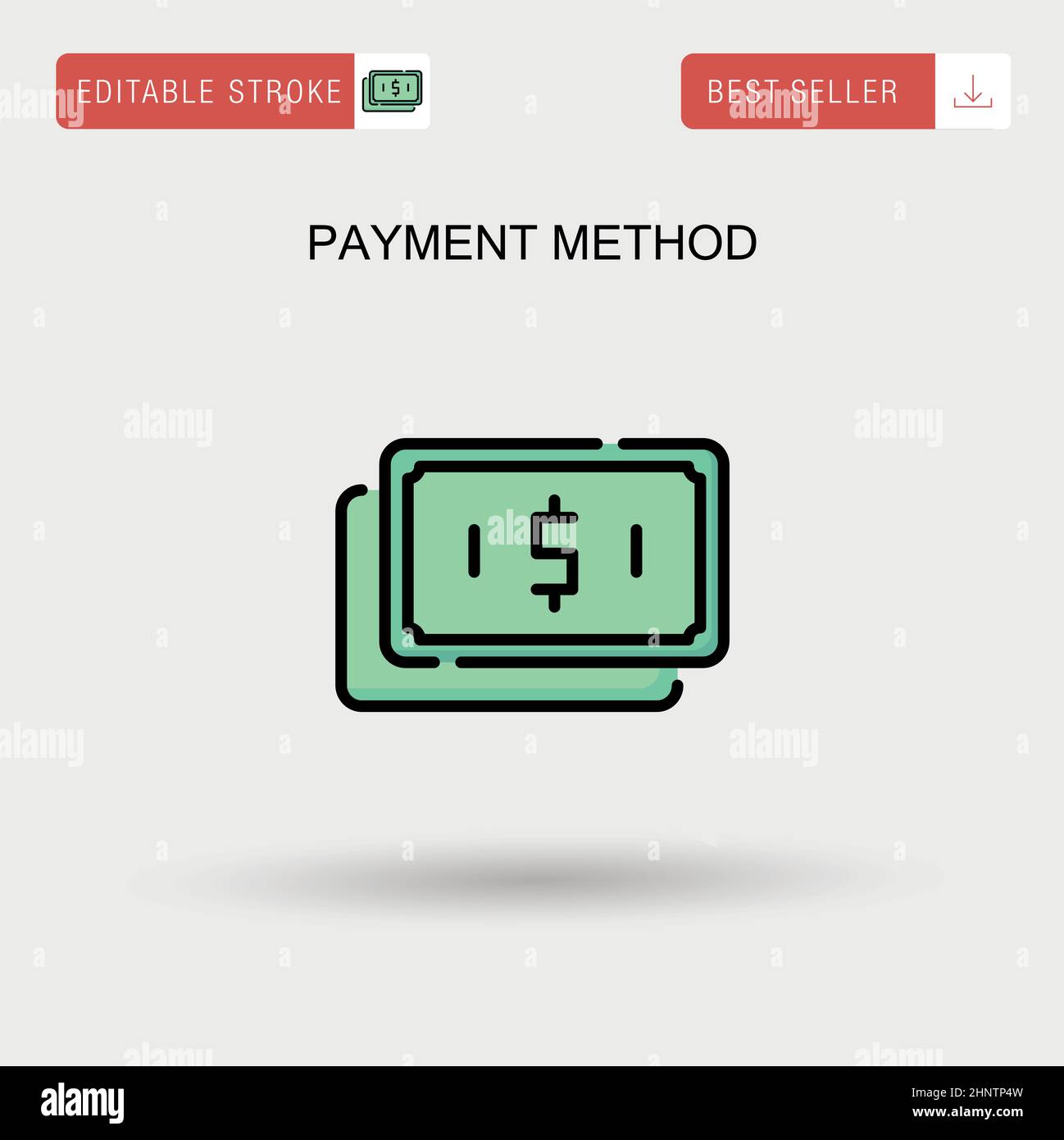 Payment method Simple vector icon Stock Vector Image & Art - Alamy