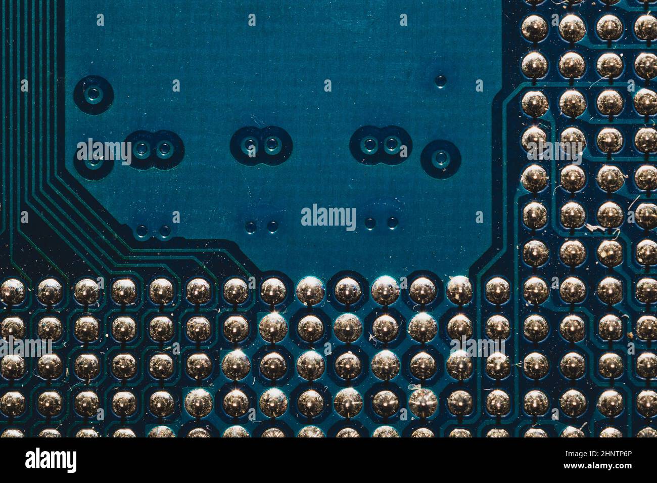 Processor pins macro. computer motherboard close up. cpu pins on a ...