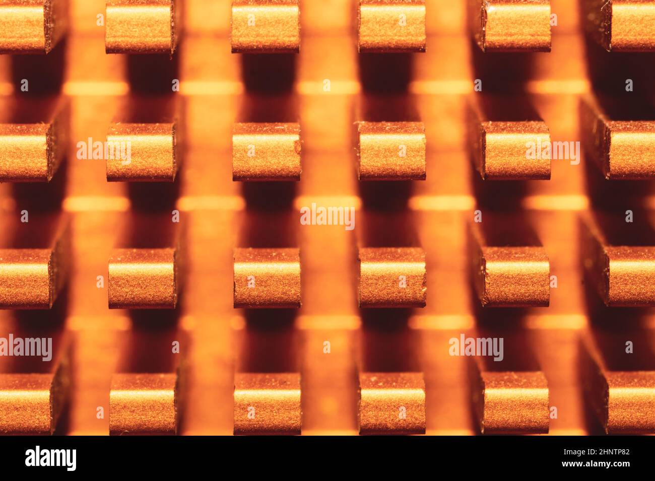 Computer radiator abstract macro background. processor cooling system ...