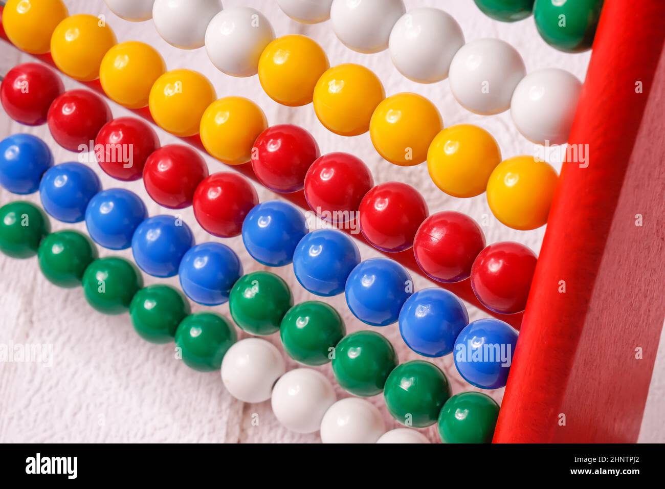 Calculator or abacus to learn in math class Stock Photo - Alamy