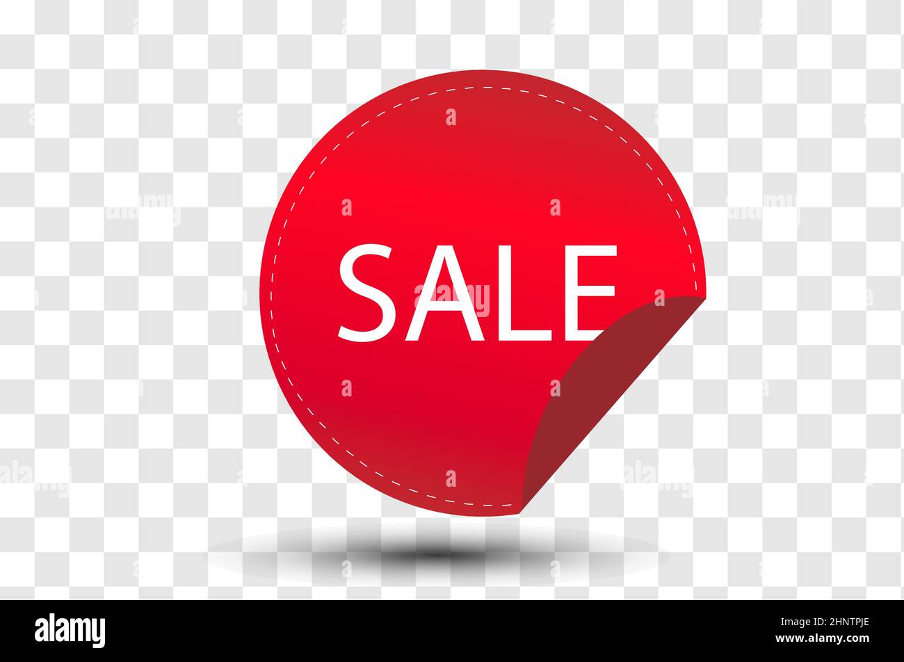 Red sale banner isolated. Vector 3d scrolls Stock Vector Image & Art ...