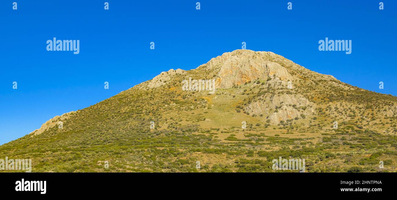 Day rocky mountain landscape scene at peloponnese zone, greece Stock ...