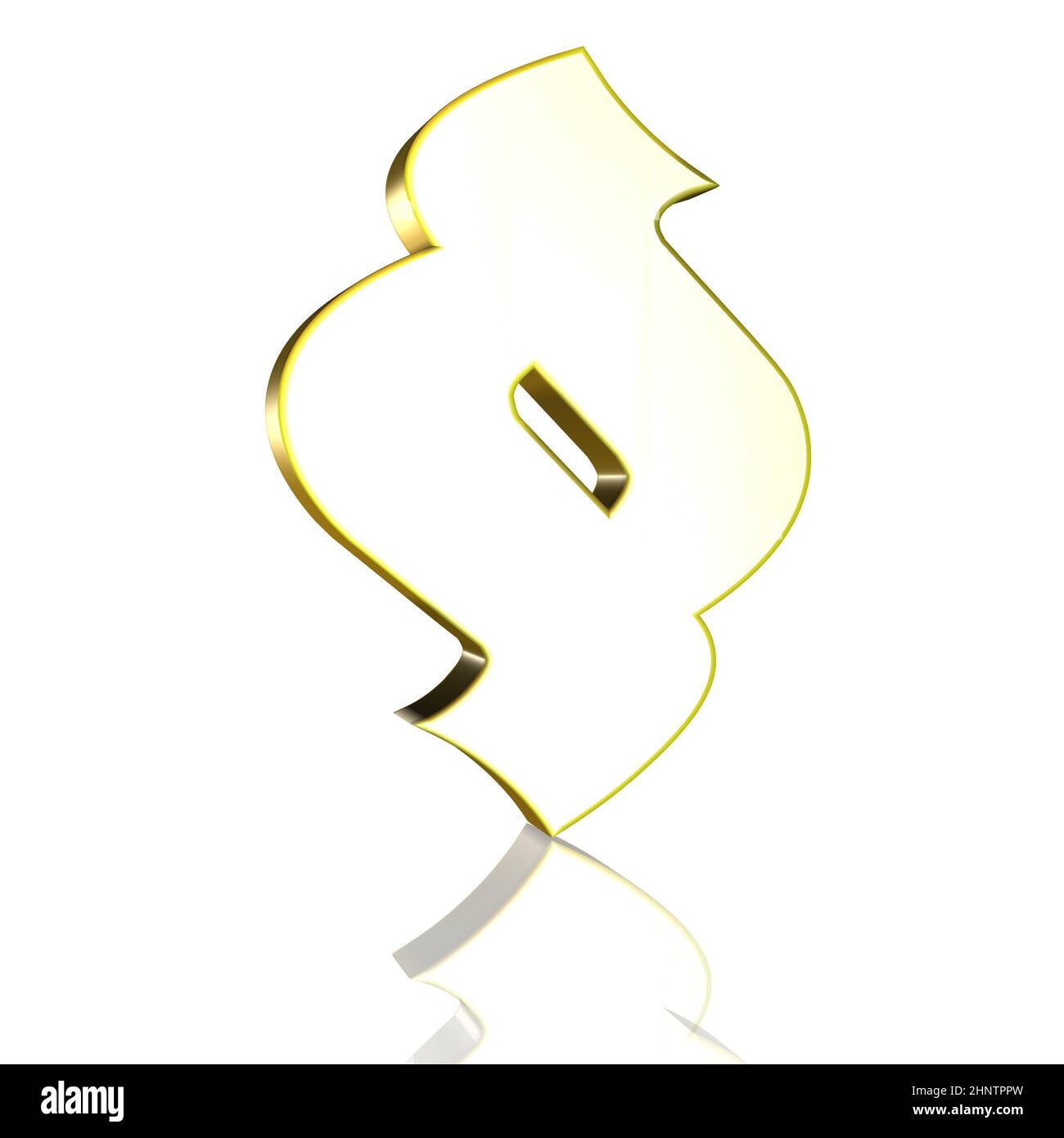 Paragraph sign as a symbol in yellow, gold on a white background as a ...