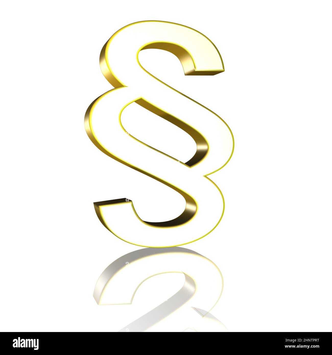 Paragraph sign as a symbol in yellow, gold on a white background as a ...