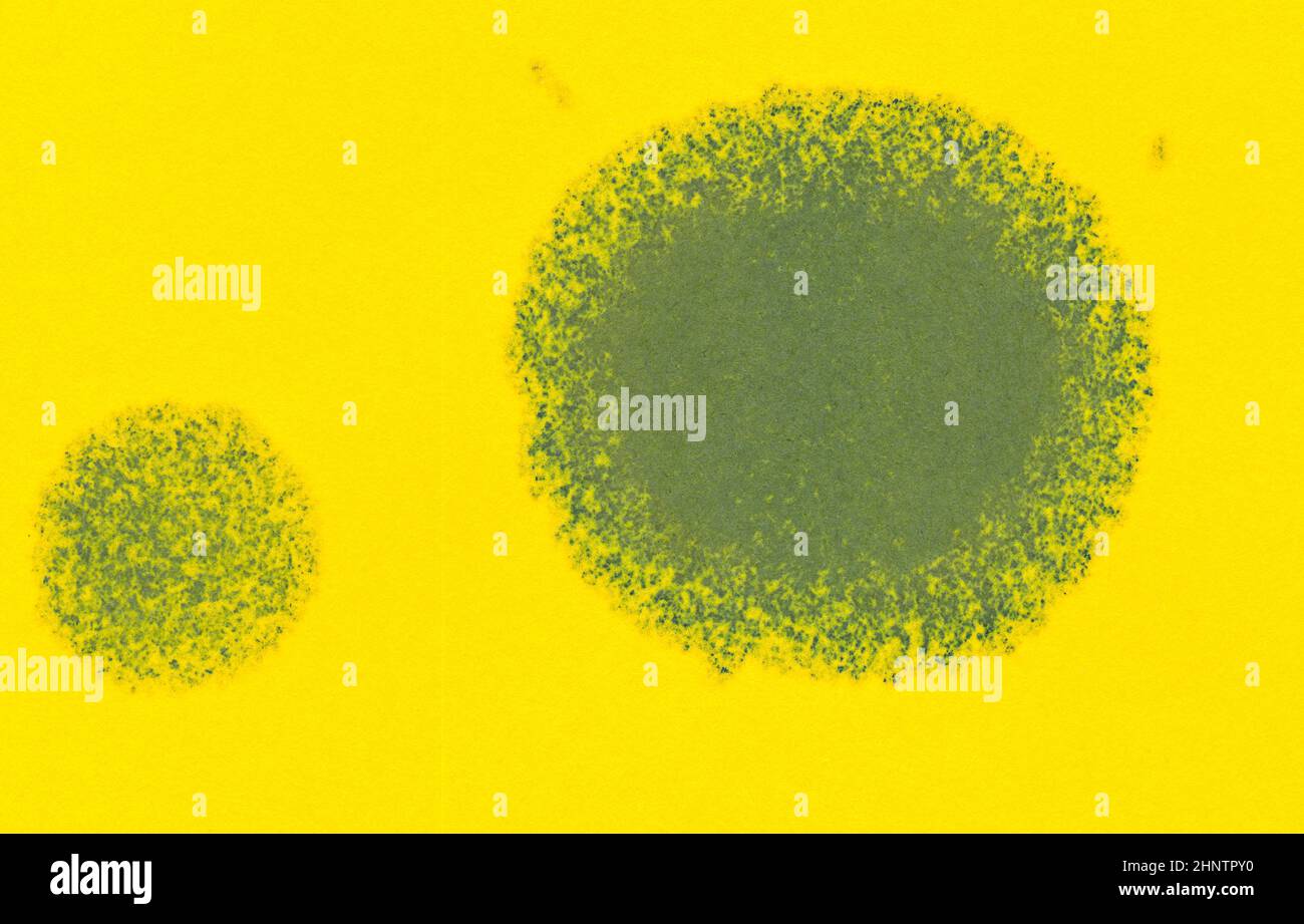 A blue ink blotch or ink stain on paper Stock Photo - Alamy