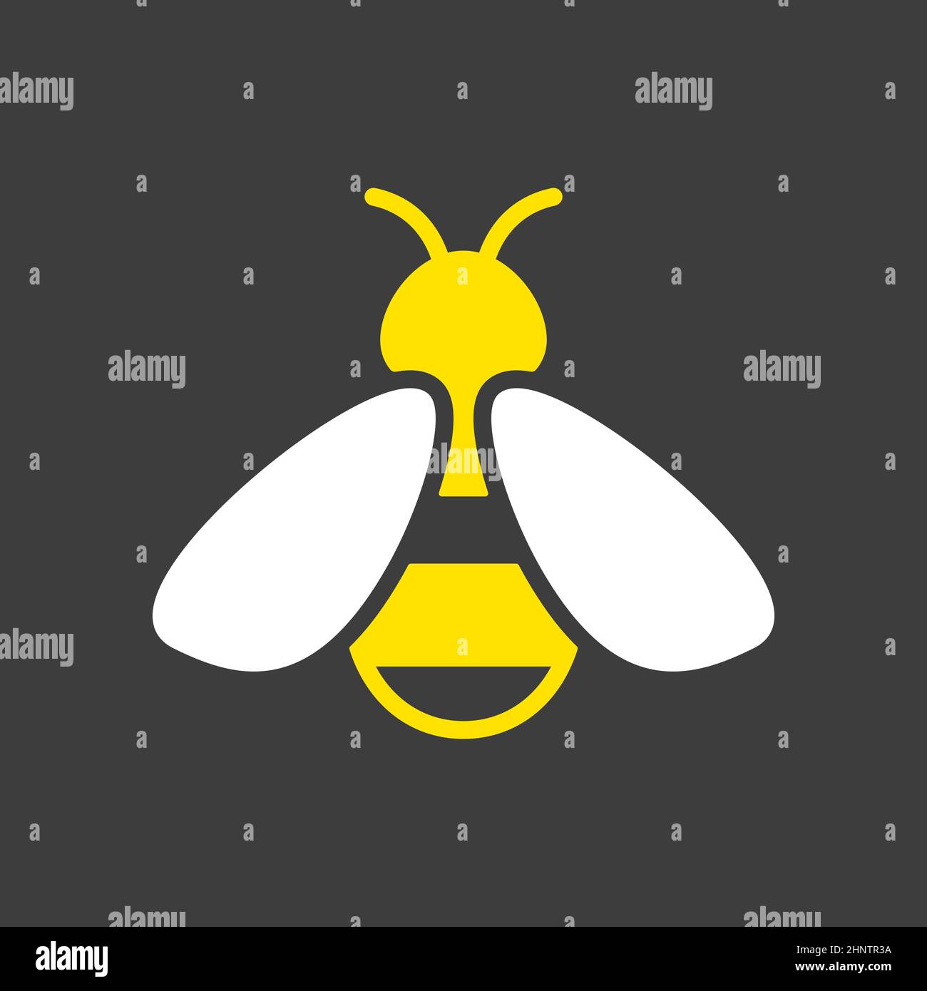 Honey bee glyph icon. Farm animal sign. Graph symbol for your web site ...