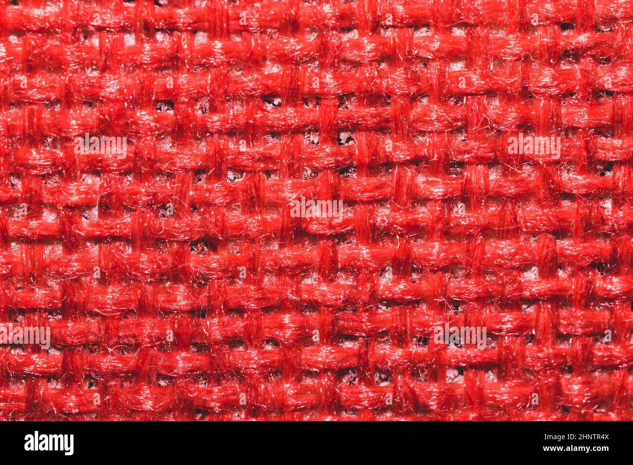 Red fabric texture. knitted textile background. woven material macro ...