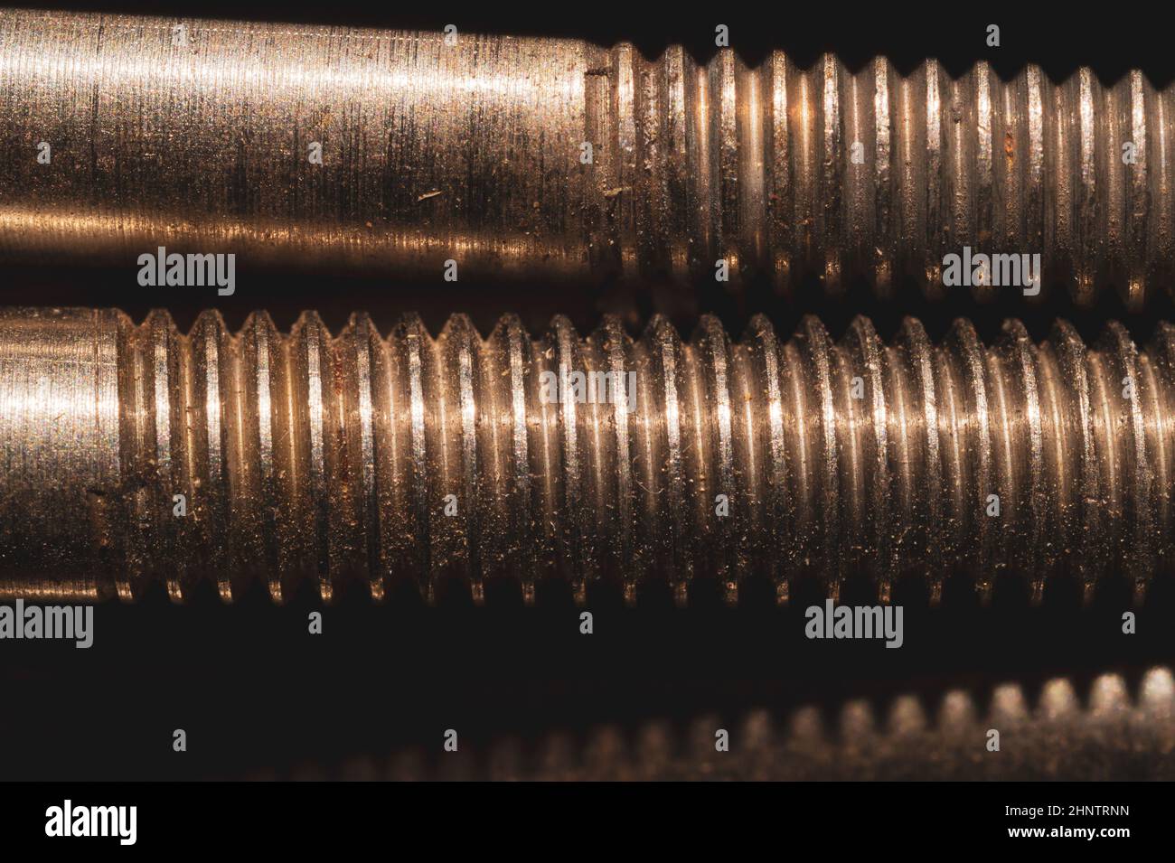 Steel screws close up. bolt thread. fasteners background. work tool ...
