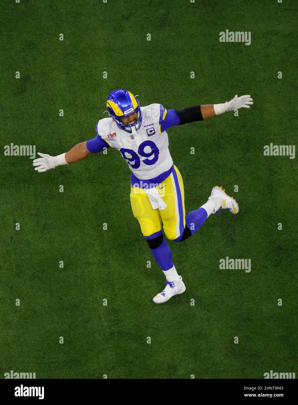 Inglewood, California, USA. 13th Feb, 2022. Los Angeles Rams defensive ...