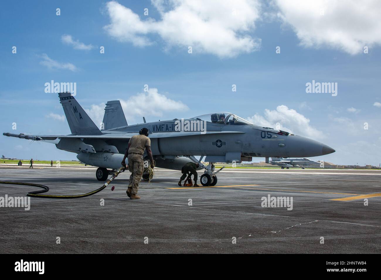 U.S. Marines with Marine Fighter Attack Squadron 112 and Airmen with ...