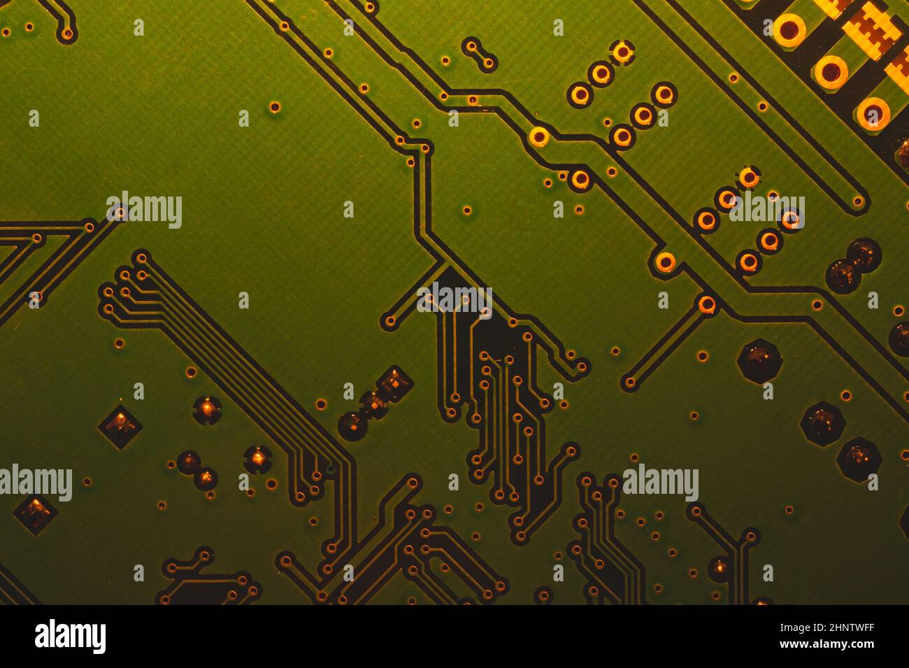 Electronic circuit board abstract background. computer motherboard close up. modern technologies ...