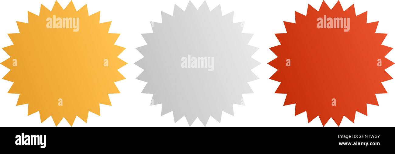 Gold, silver, bronze plaque, banner and seal. Precious metal badge ...