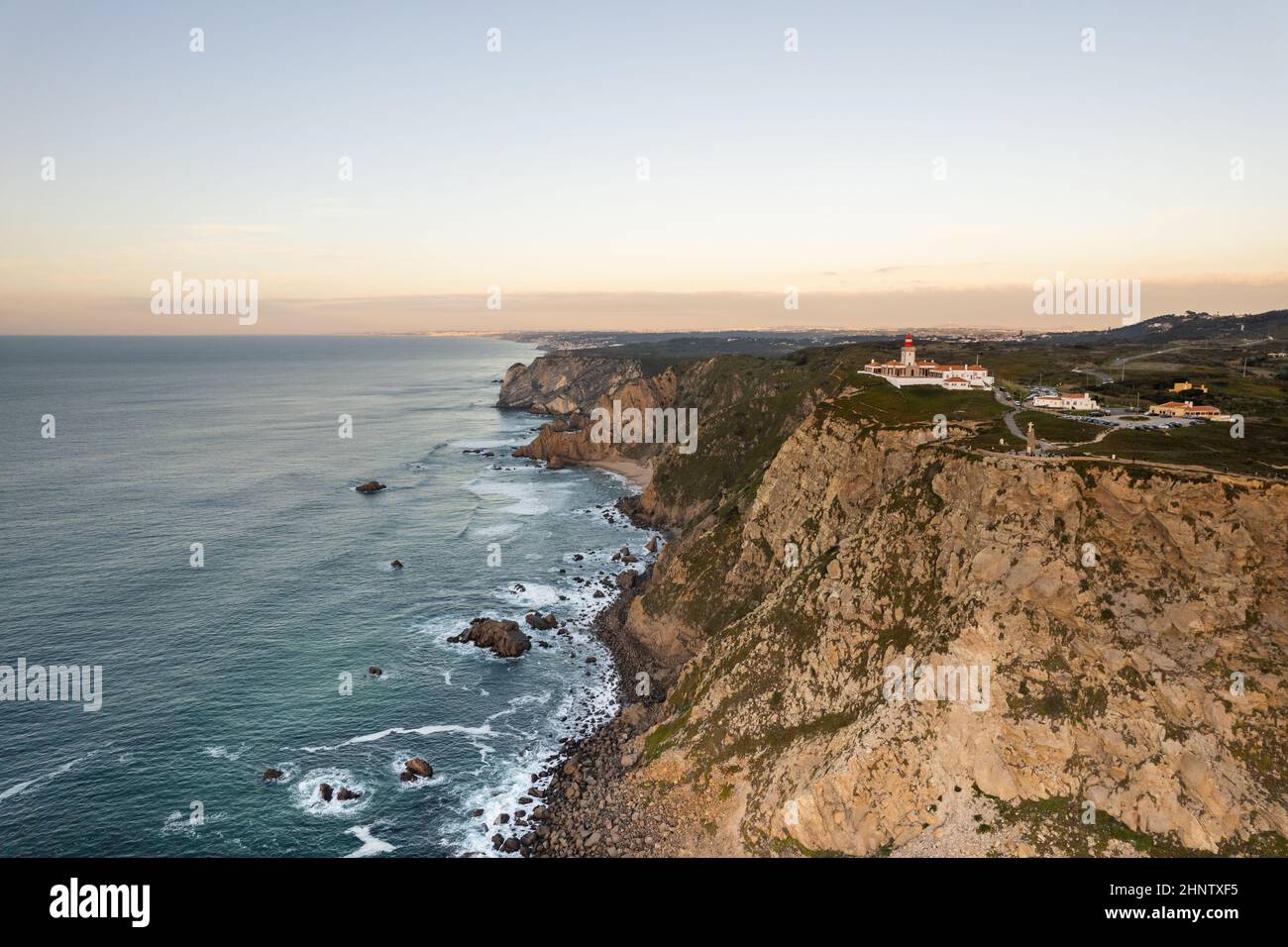 Lighthouse at Cabo da Roca Stock Photo - Alamy