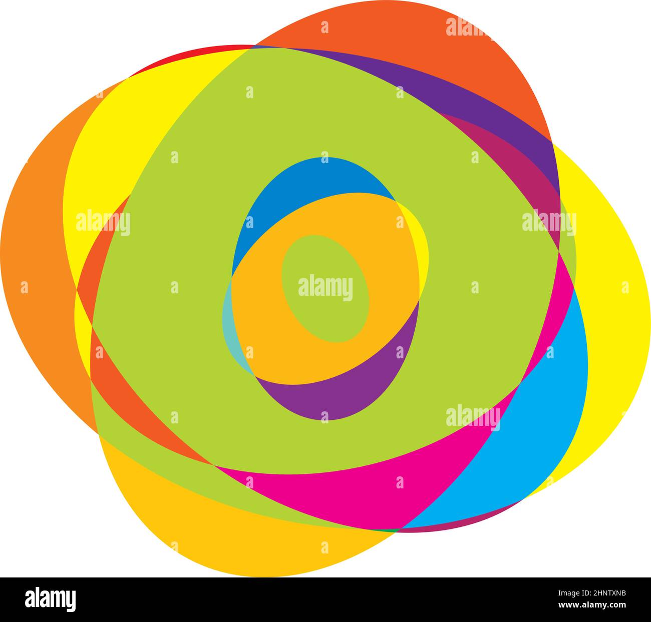 Abstract random circles geometric circular element - stock vector ...