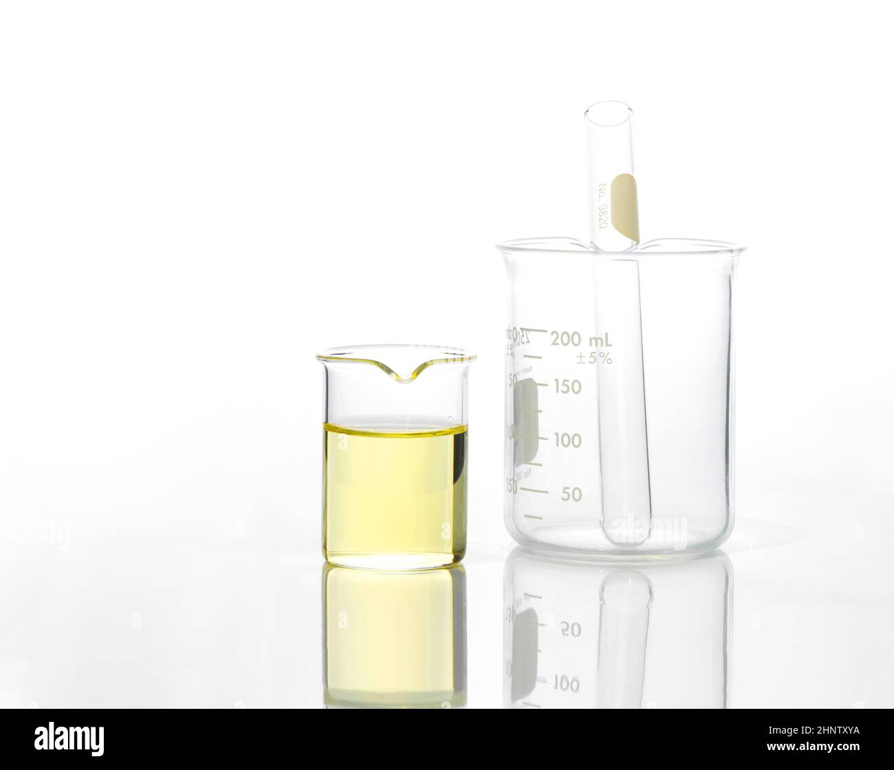 Cosmetic chemicals ingredient on white laboratory table. Poly Aluminium ...