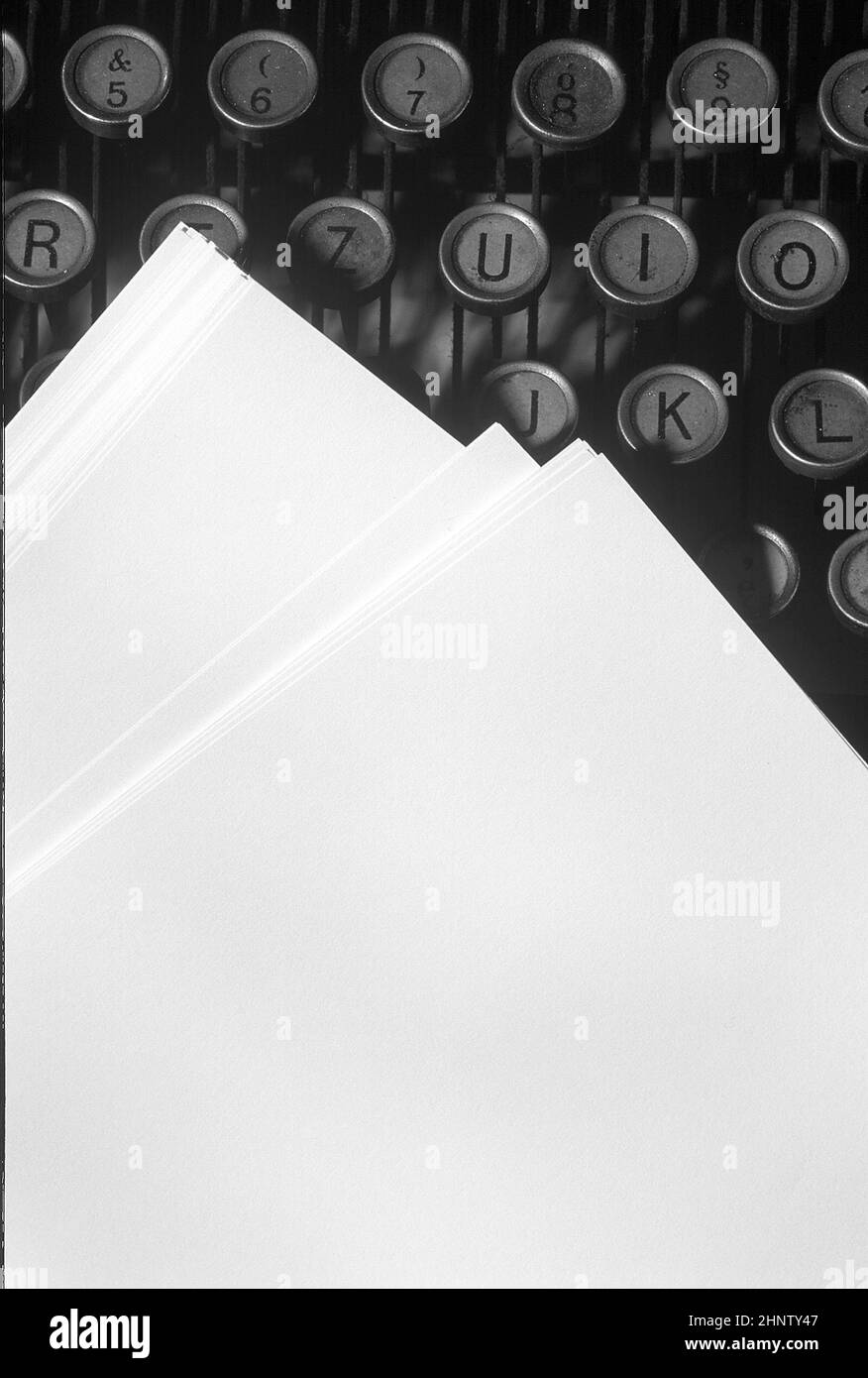 Old typewriter font Black and White Stock Photos & Images - Alamy