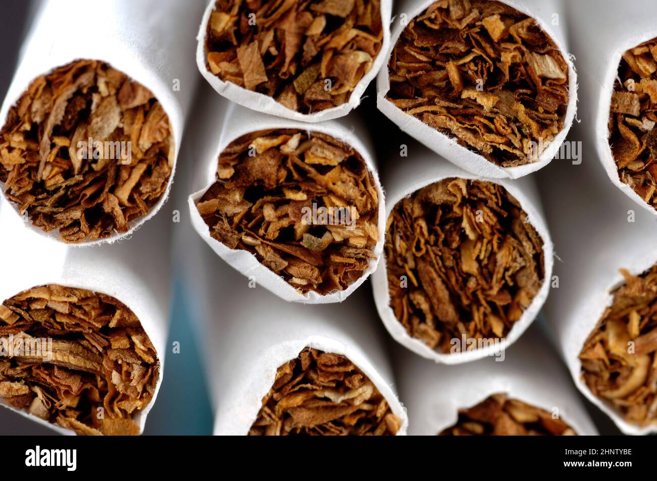 different types of cigarettes on a white background Stock Photo - Alamy