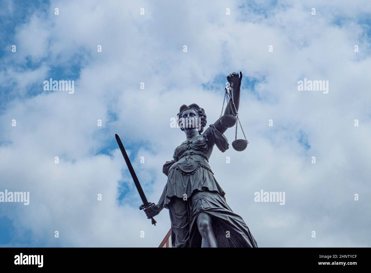 statue of lady justice in Frankfurt, Germany Stock Photo - Alamy