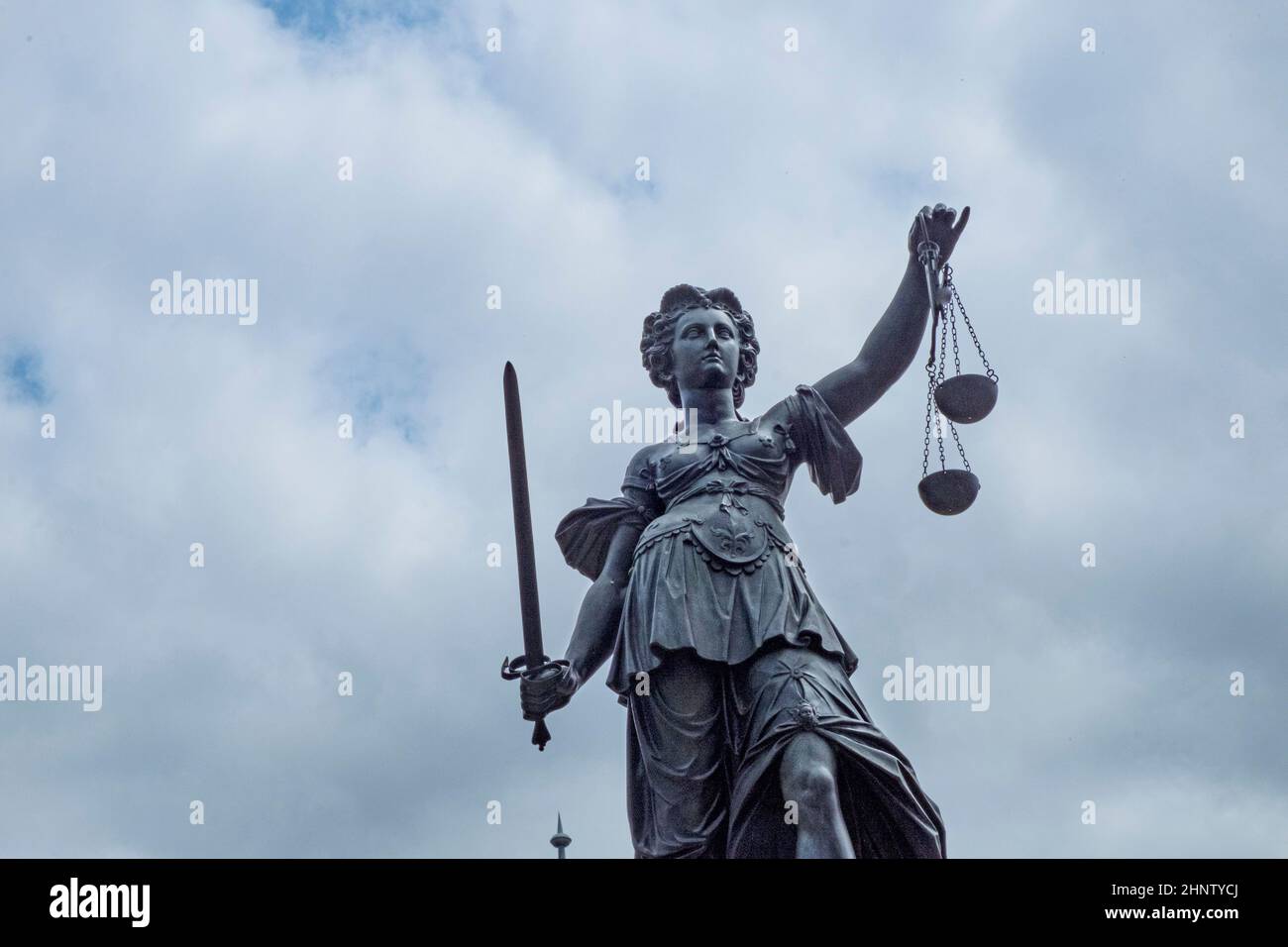statue of lady justice in Frankfurt, Germany Stock Photo - Alamy