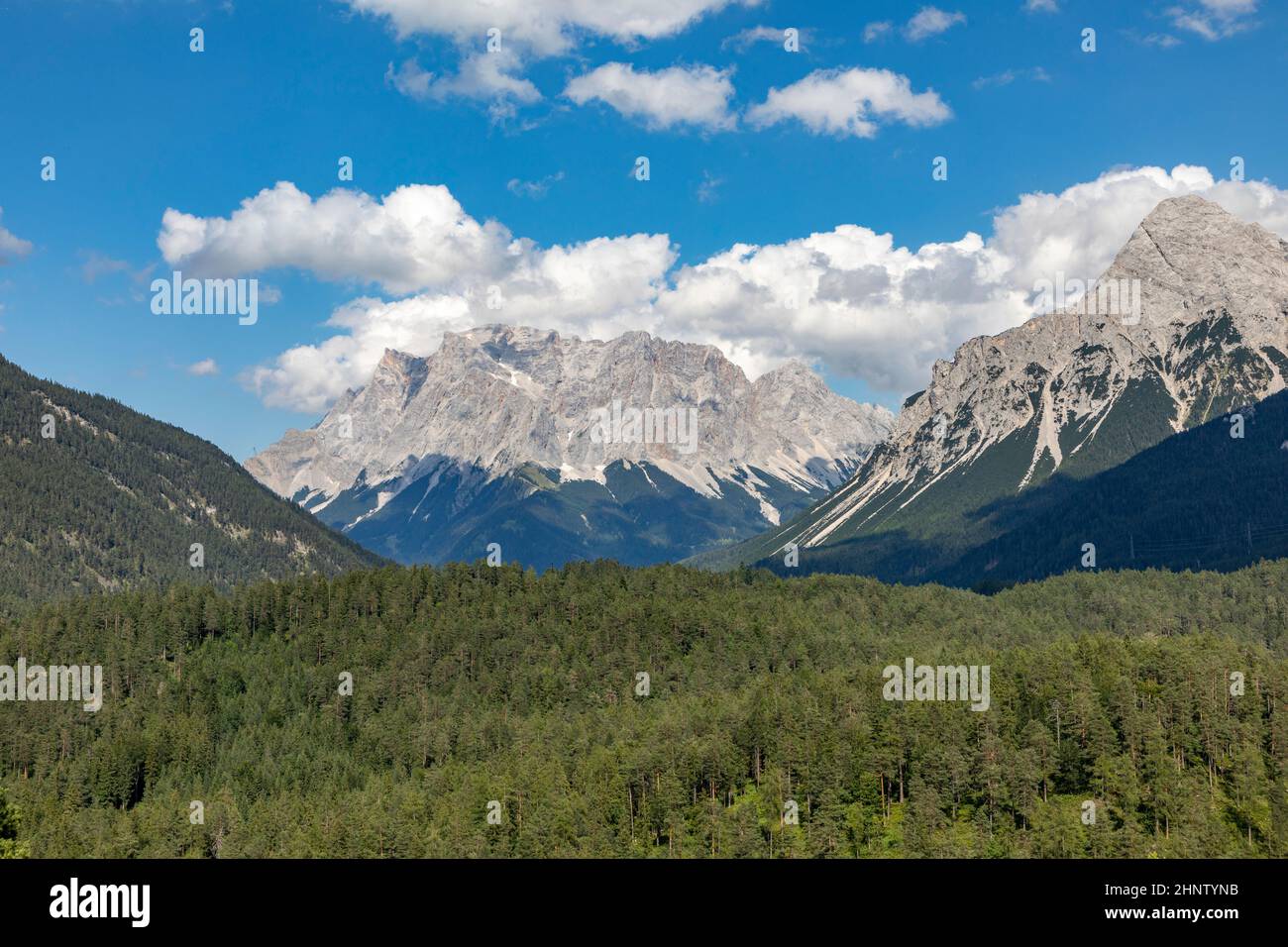 Beautiful mountain scenery and panoramic view from the Rest Area ...
