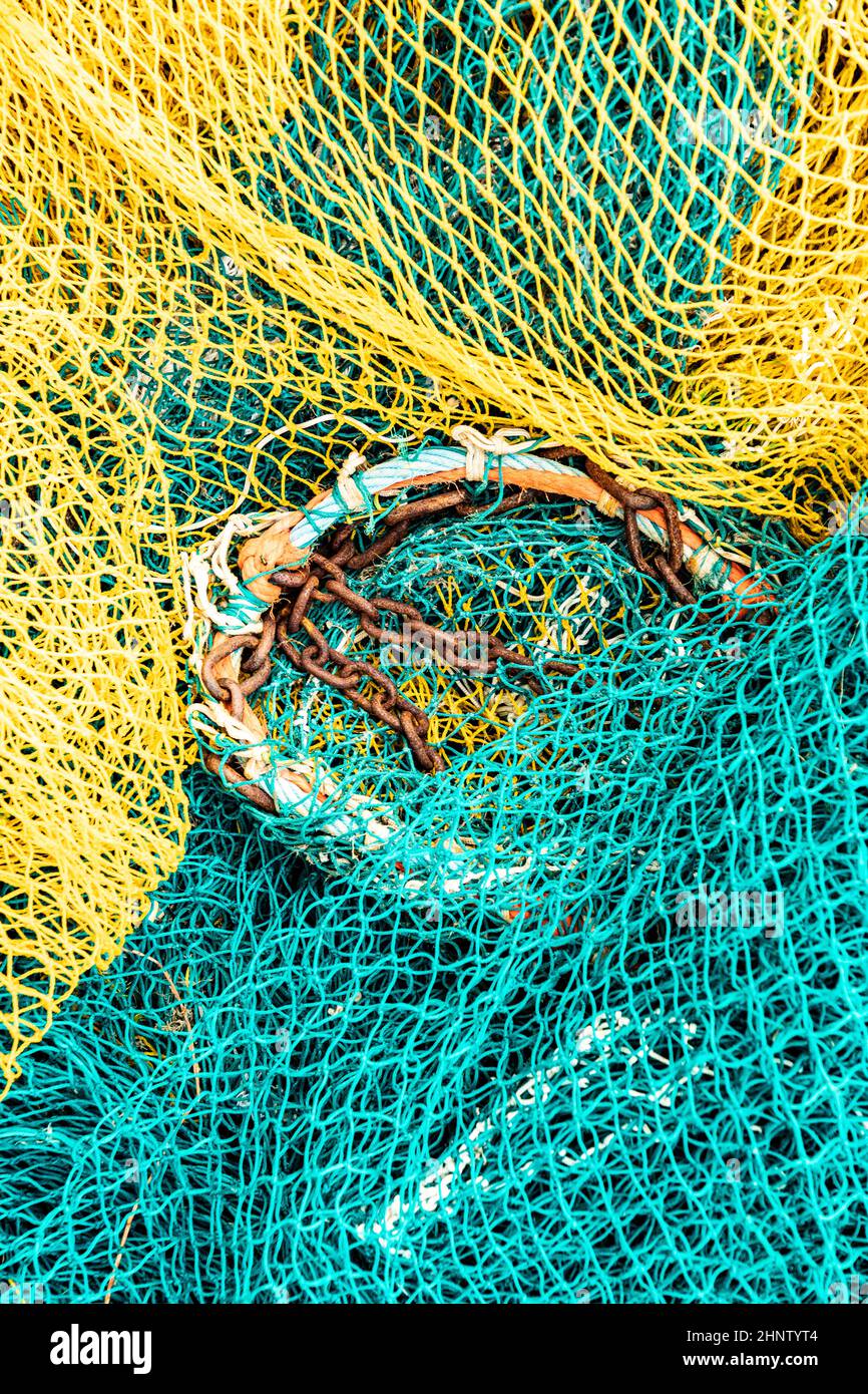 Fishermans net detail hi-res stock photography and images - Alamy