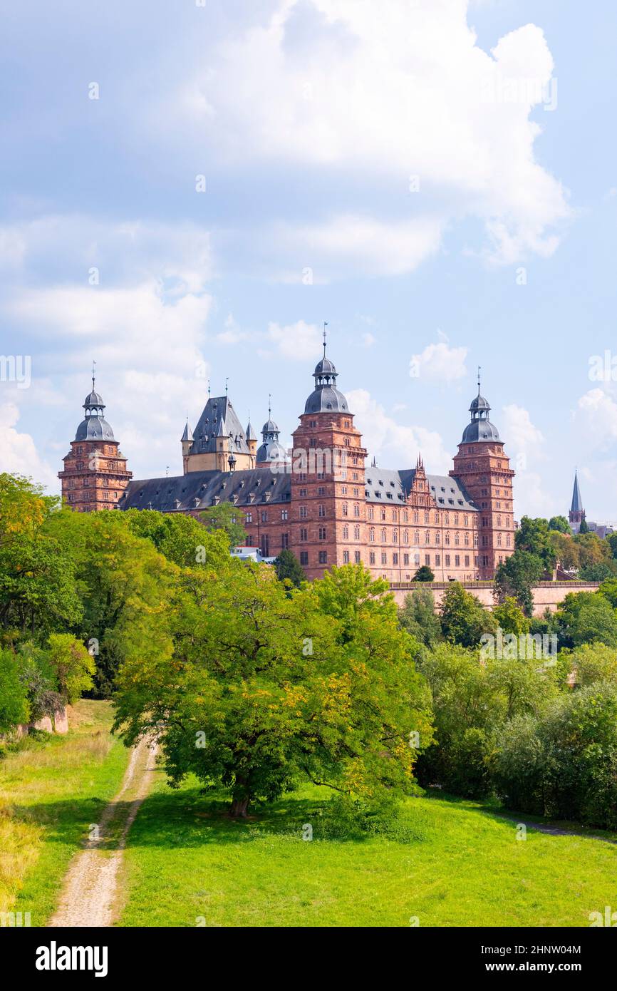 famous city castle in Aschaffenburg, Bavaria, Germany Stock Photo - Alamy