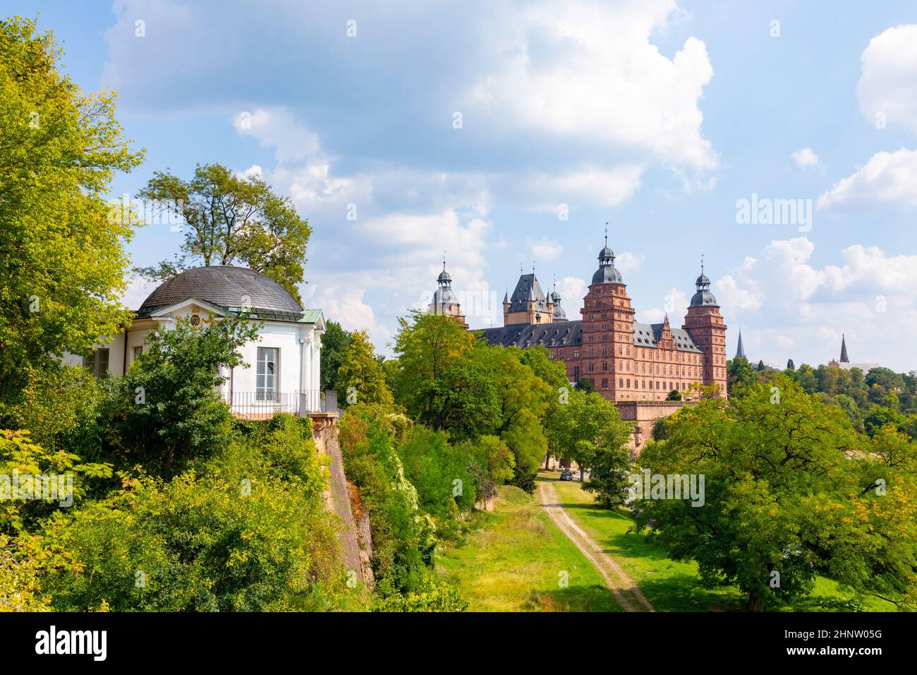 famous city castle in Aschaffenburg, Bavaria, Germany Stock Photo - Alamy