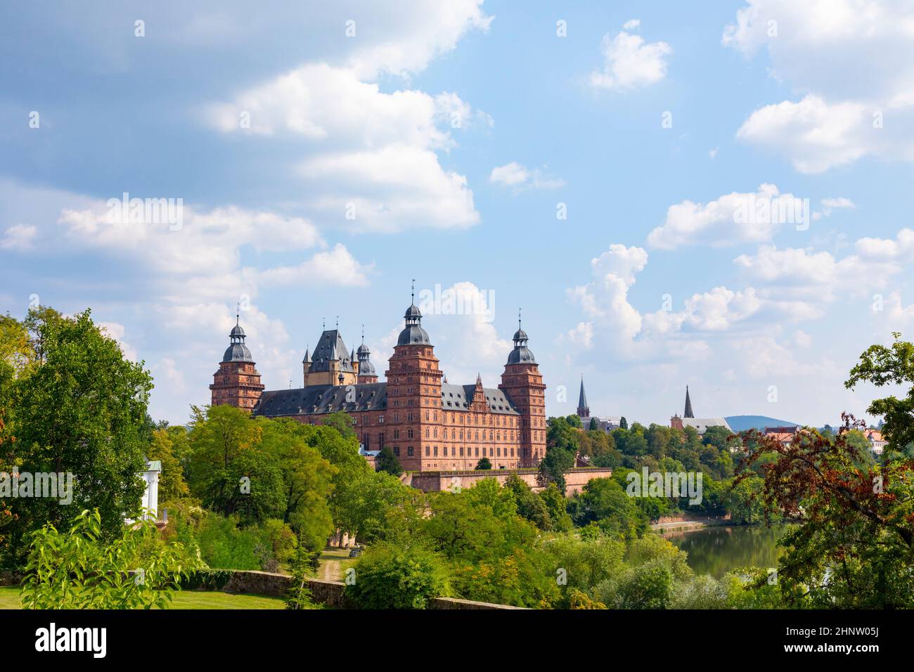 famous city castle in Aschaffenburg, Bavaria, Germany Stock Photo - Alamy