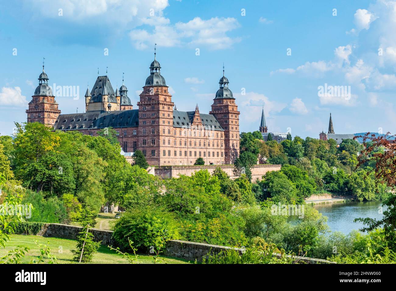 famous city castle in Aschaffenburg, Bavaria, Germany Stock Photo - Alamy