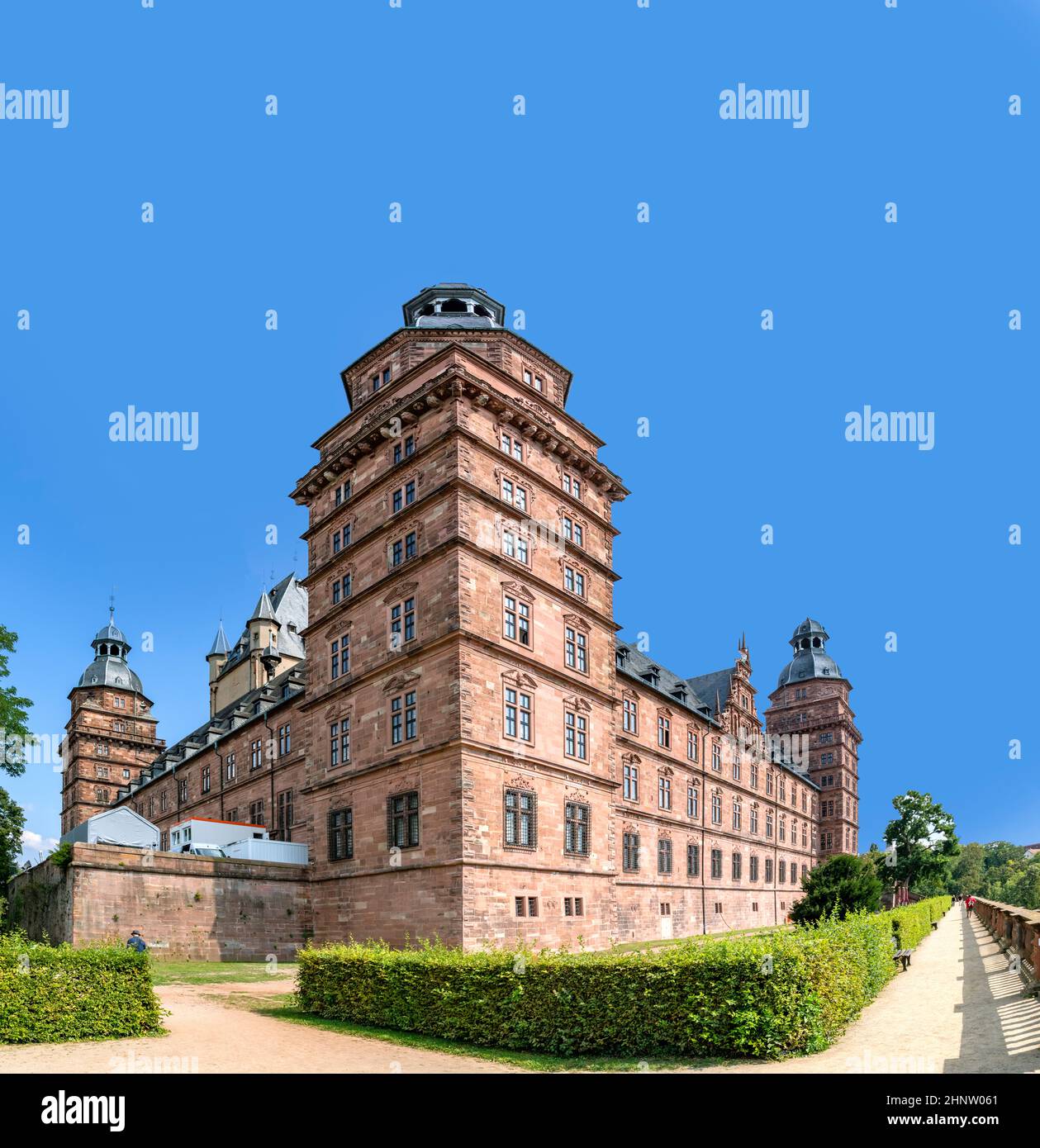 famous city castle in Aschaffenburg, Bavaria, Germany Stock Photo - Alamy