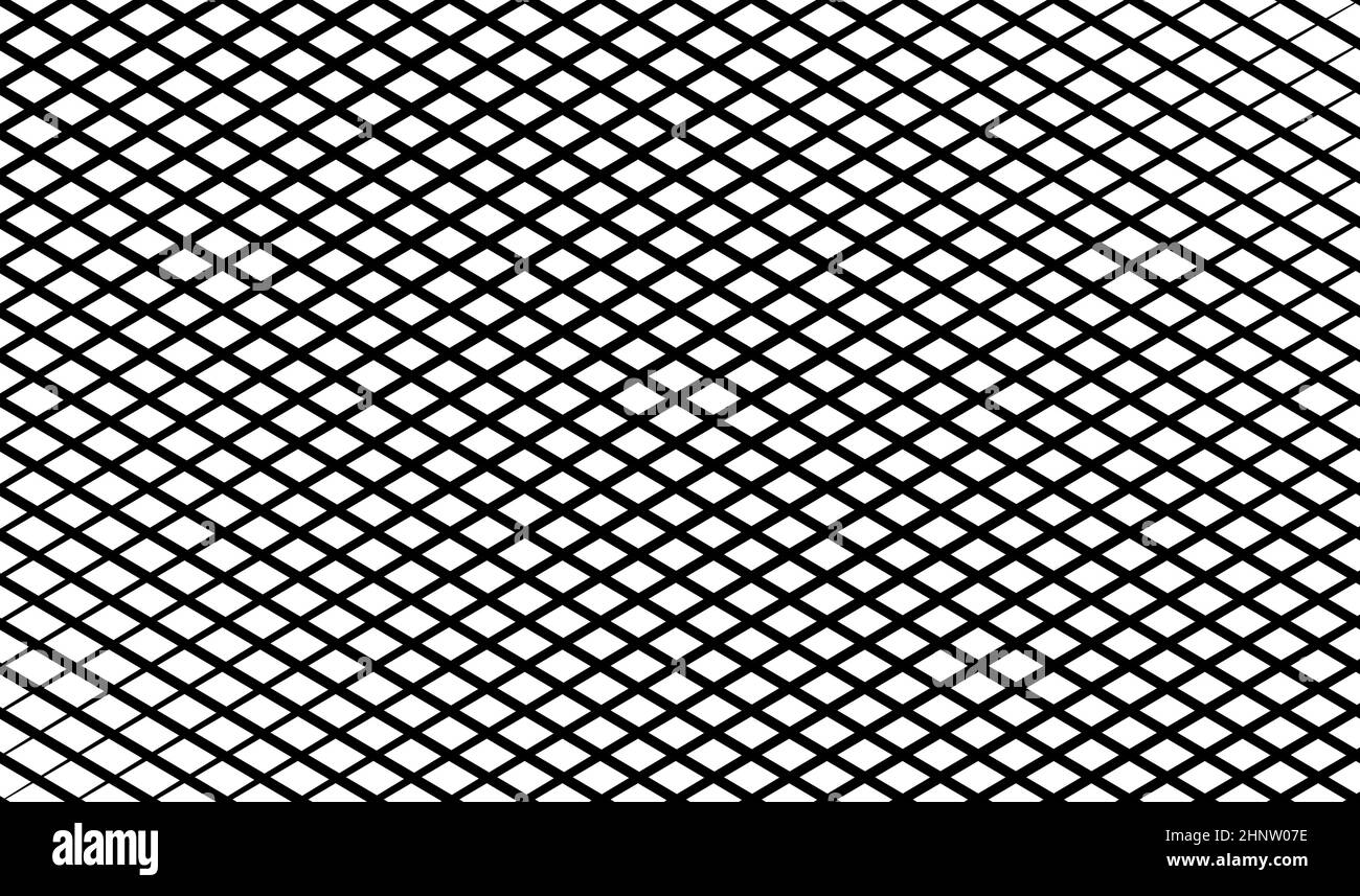 Diagonal, oblique grid, mesh pattern. Lattice, grating, trellis texture ...